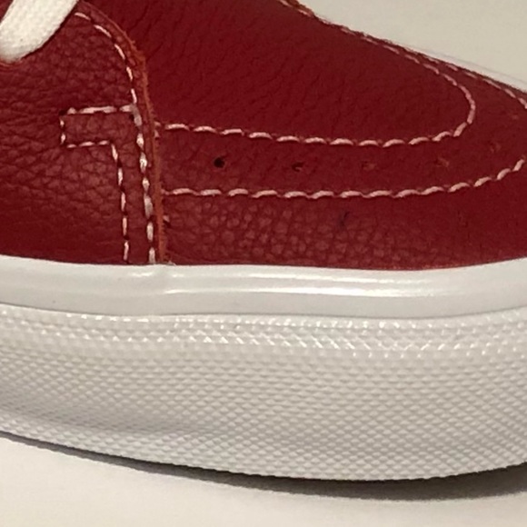 Vans | Shoes | Vans Skate Sk8hi Sport Leather Chili Pepperwhite New ...